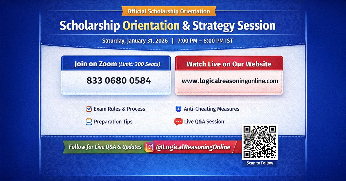 Scholarship Orientation | Logical Reasoning Online